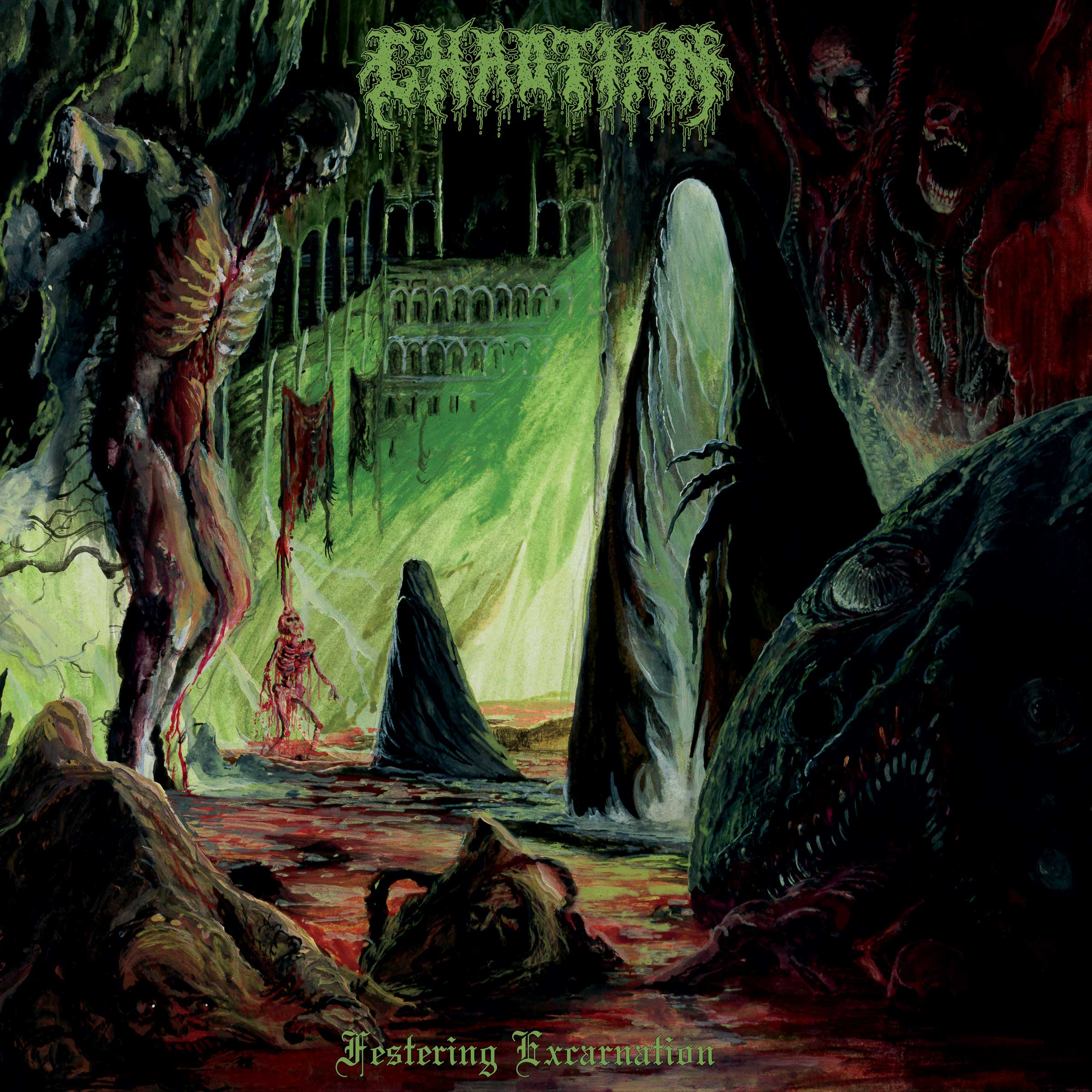 CHAOTIAN – Festering Excarnation 12" Red Vinyl – Crypt of the Wizard
